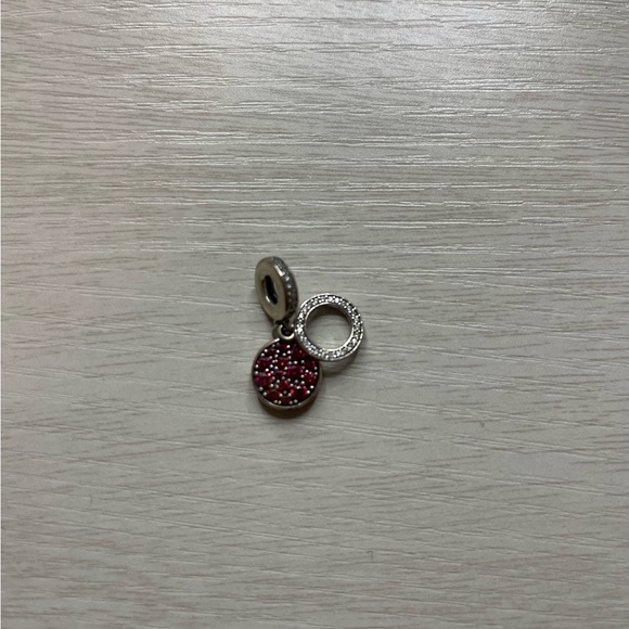 Pandora | Jewelry | Pandora Ruby Charm Dangle Silver | Poshmark